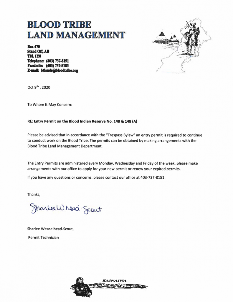 Blood Tribe Land Management - bloodtribe.org